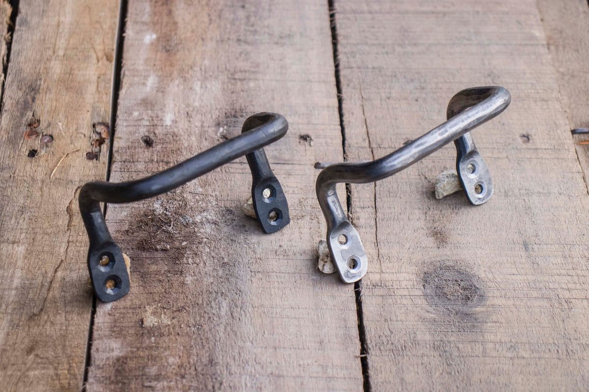 Hand Forged Heavy Duty Side Mount Handle (1 Pair) – Gomer's Workshop